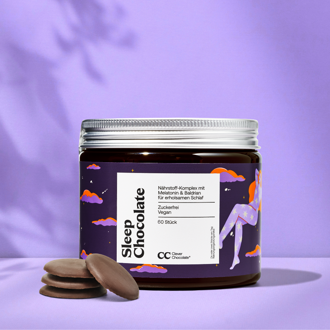 Schneller einschlafen: Sleep Chocolate mit Melatonin & Baldrian ...